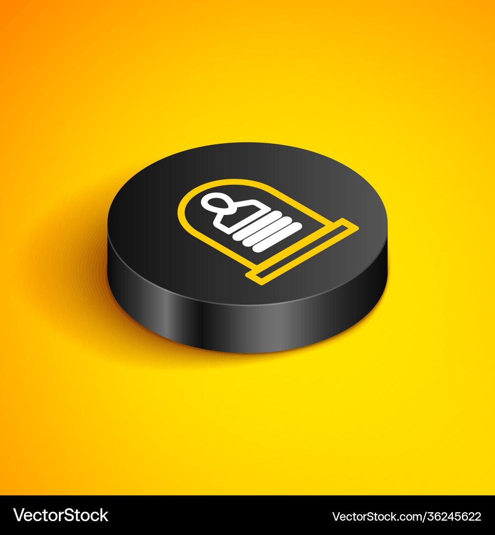 Isometric line tombstone with rip written Vector Image