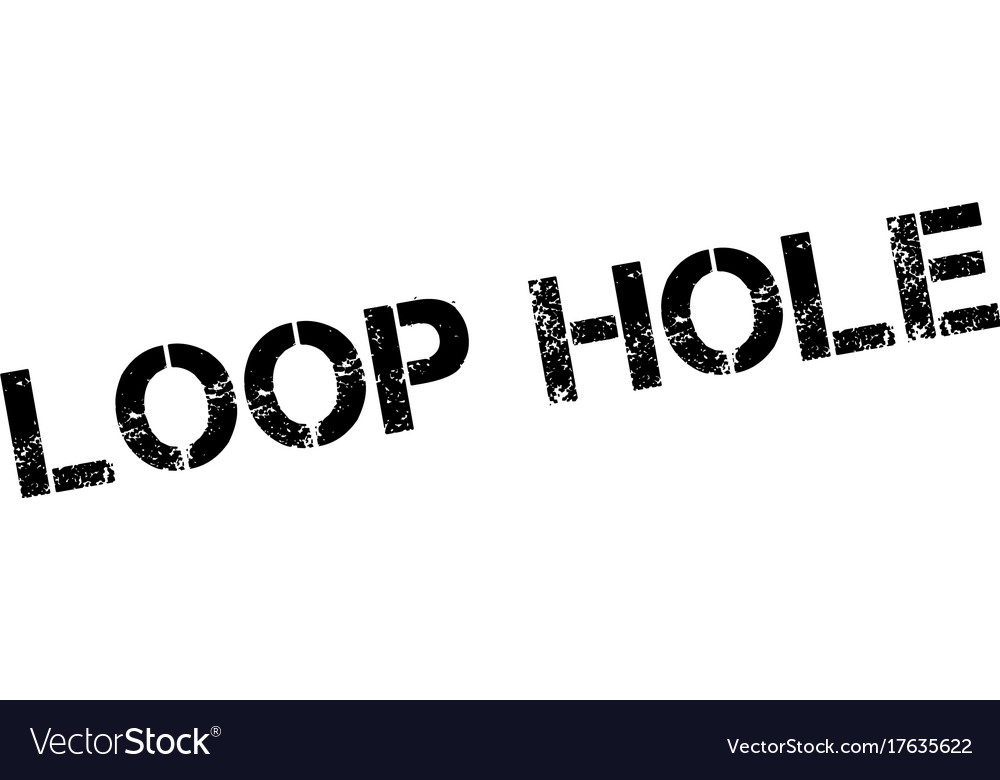 Loop hole rubber stamp Royalty Free Vector Image