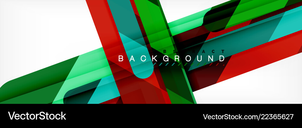 Abstract colorful lines modern geometric Vector Image