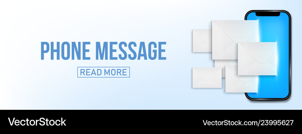 Creative of new sms or email Royalty Free Vector Image