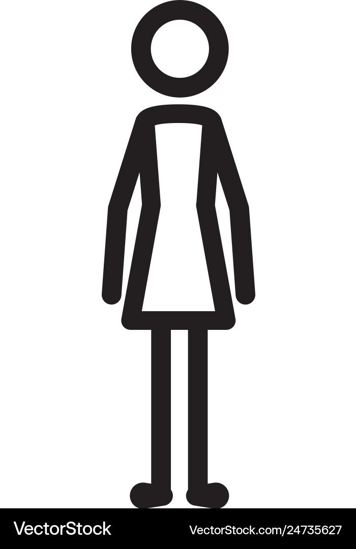 Female figure human silhouette Royalty Free Vector Image