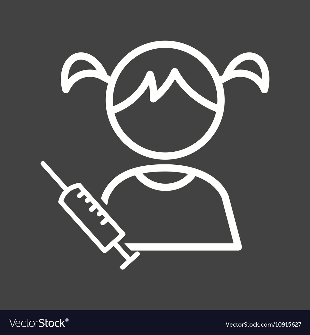 Getting injection Royalty Free Vector Image - VectorStock