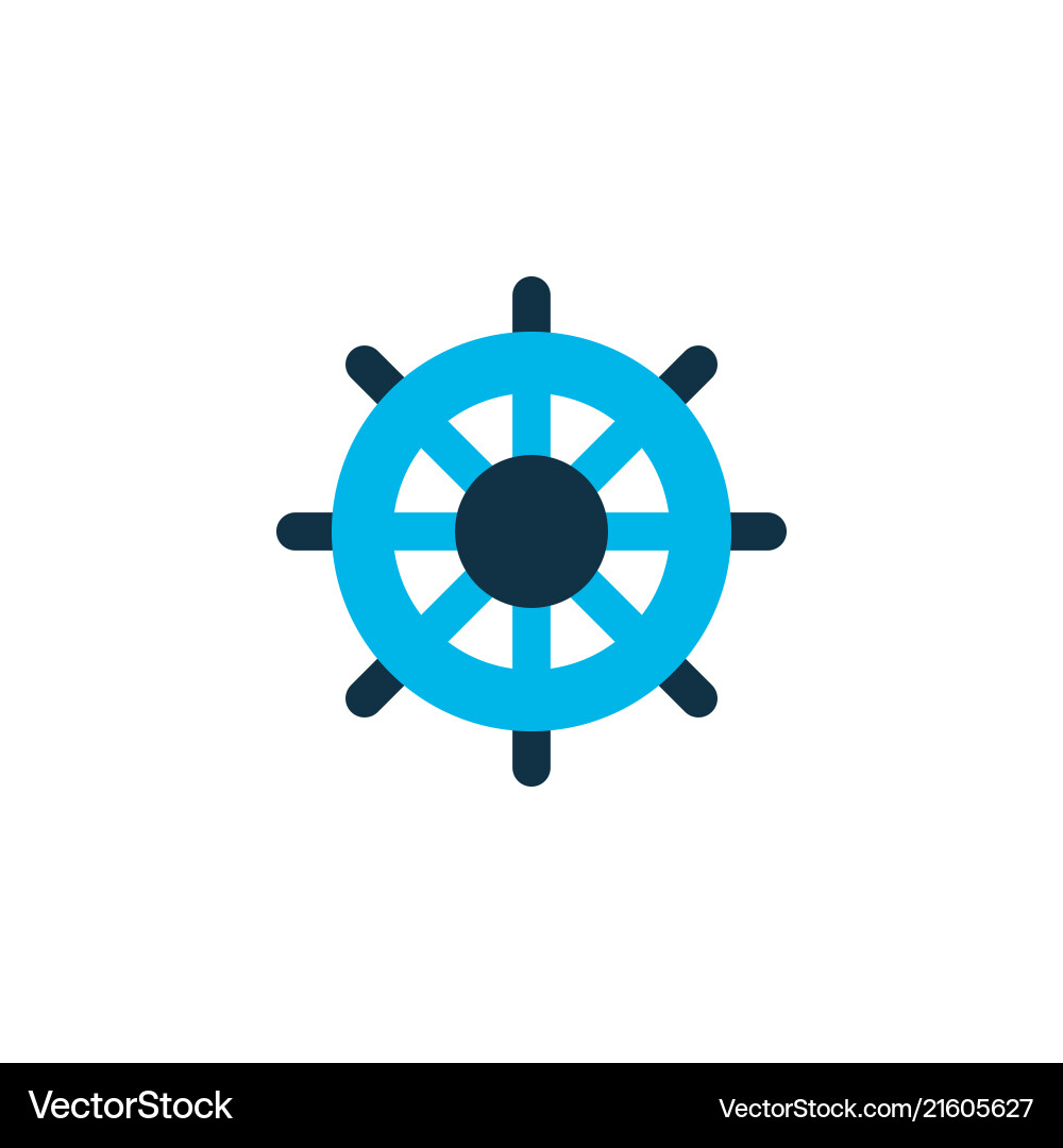 Handwheel icon colored symbol premium quality Vector Image