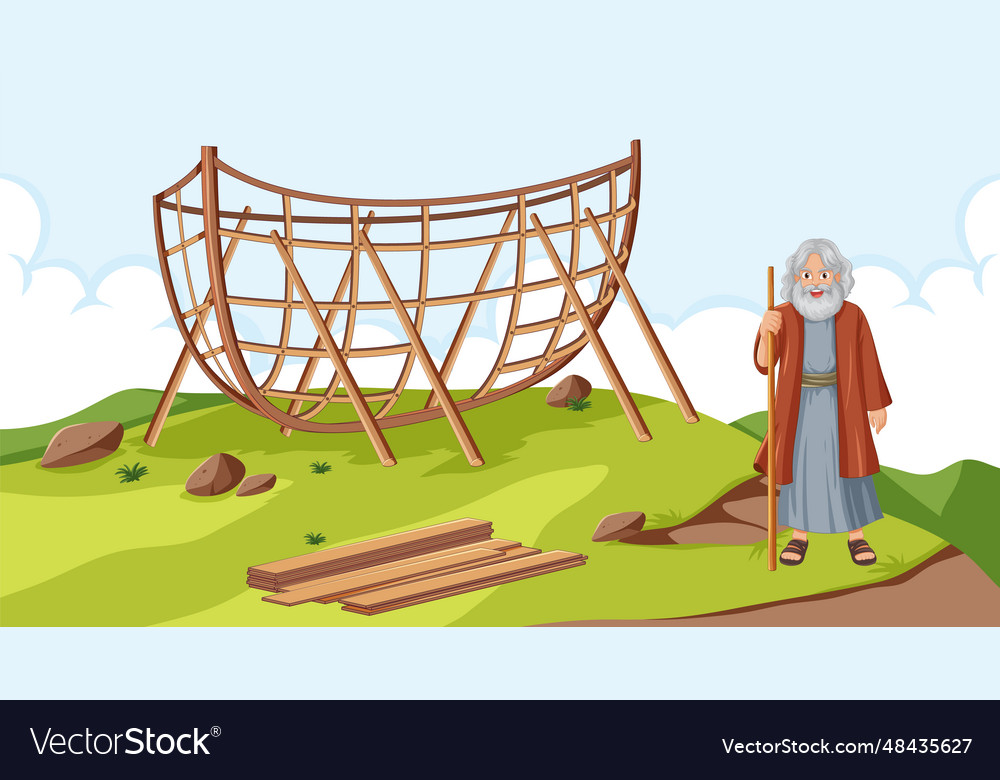 Noahs ark a religious tale of survival Royalty Free Vector