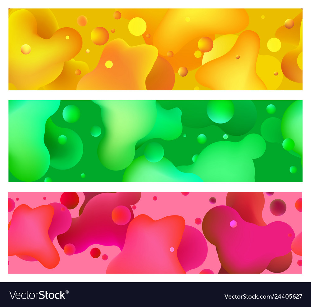 Organic gradients seamless patterns Royalty Free Vector