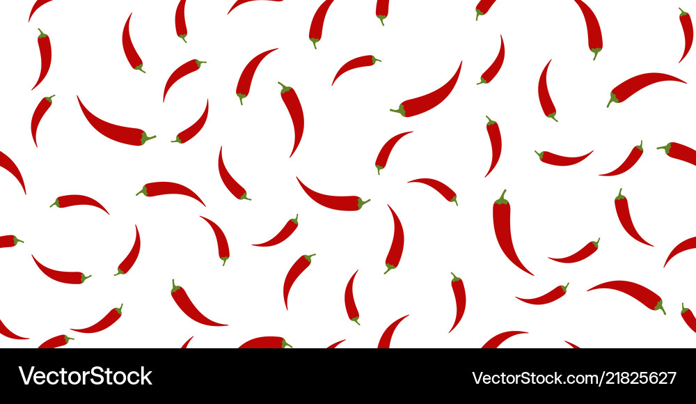 Seamless of chilli peppers Royalty Free Vector Image