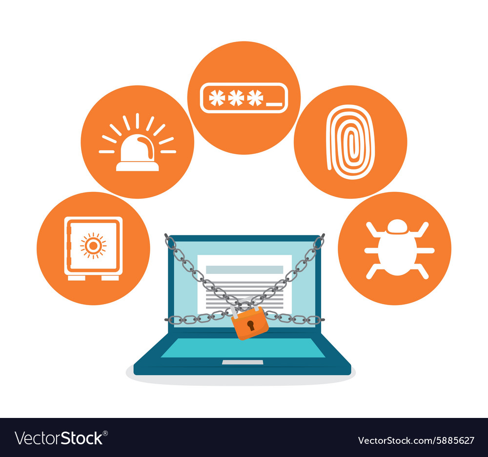 Security system design Royalty Free Vector Image