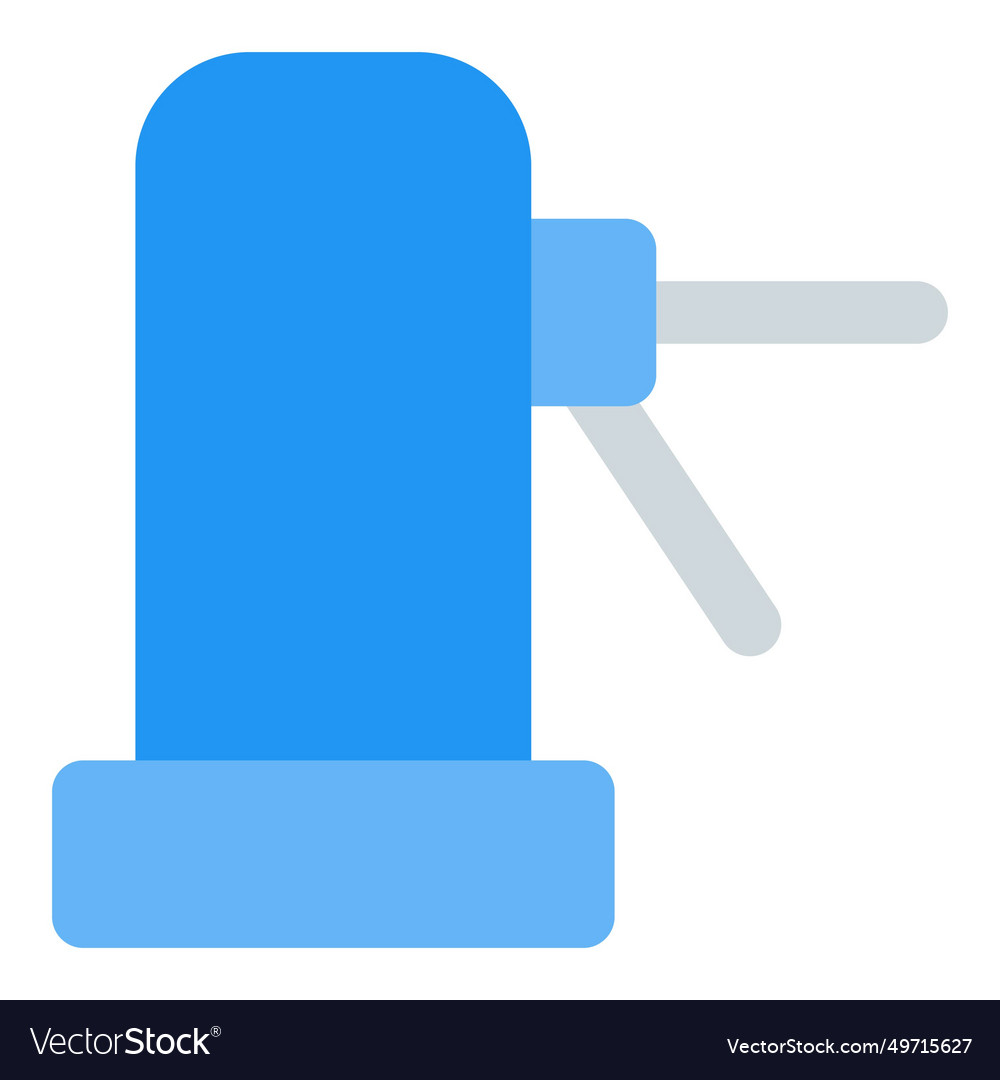 Turnstile gate managing entry with controlled Vector Image