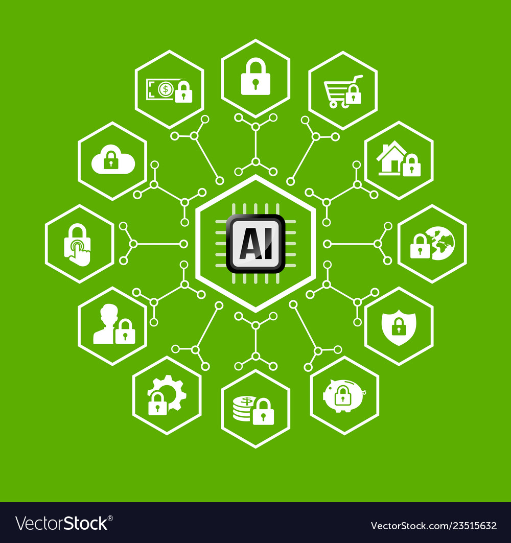 Ai artificial intelligence technology Royalty Free Vector