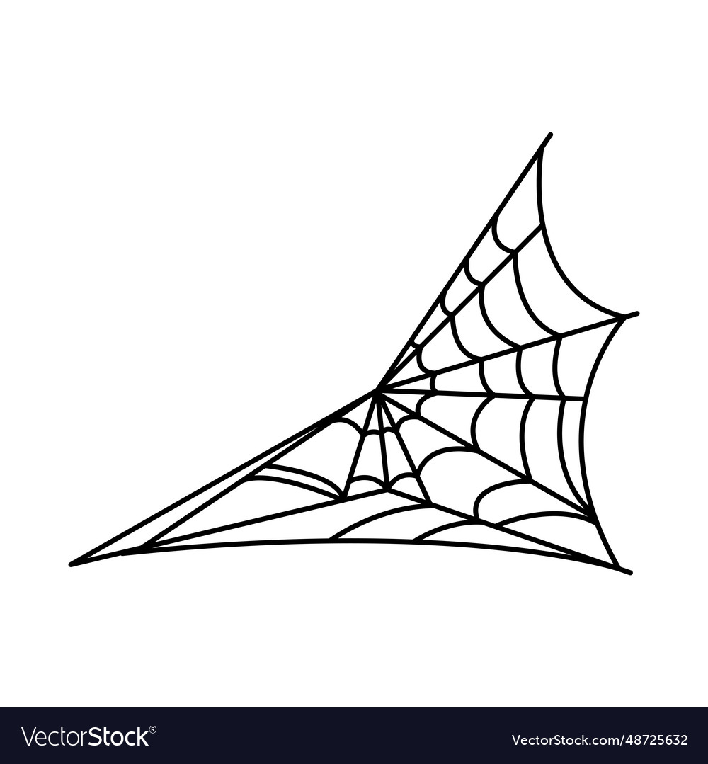 Halloween spider web icon Royalty Free Vector Image