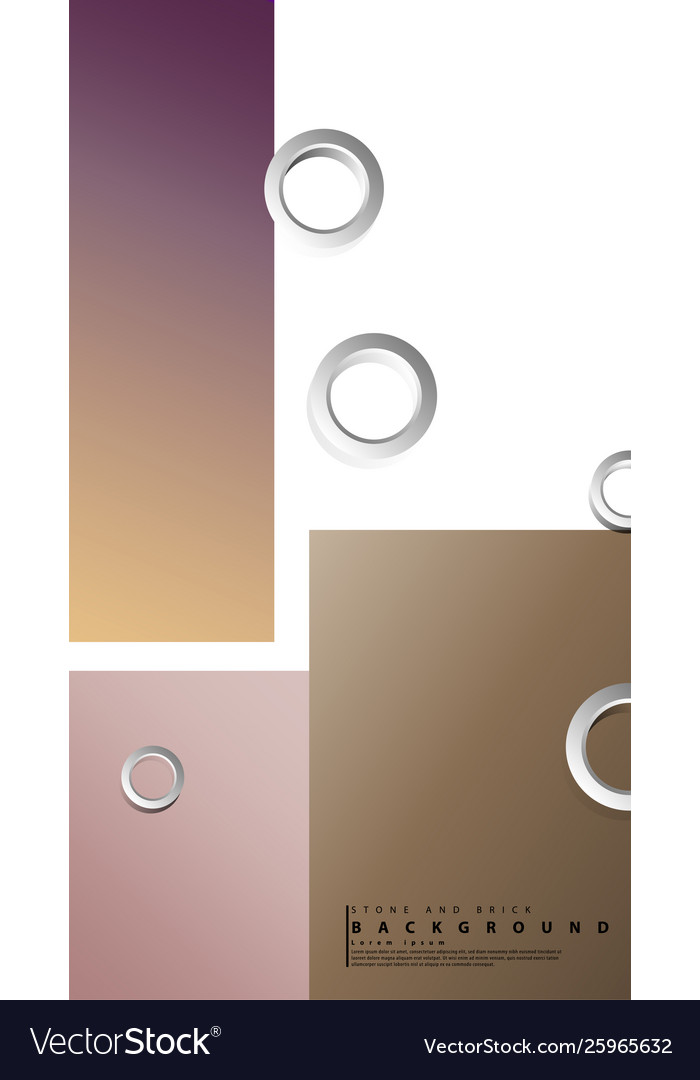 Ring abstract rectangular background with drop Vector Image