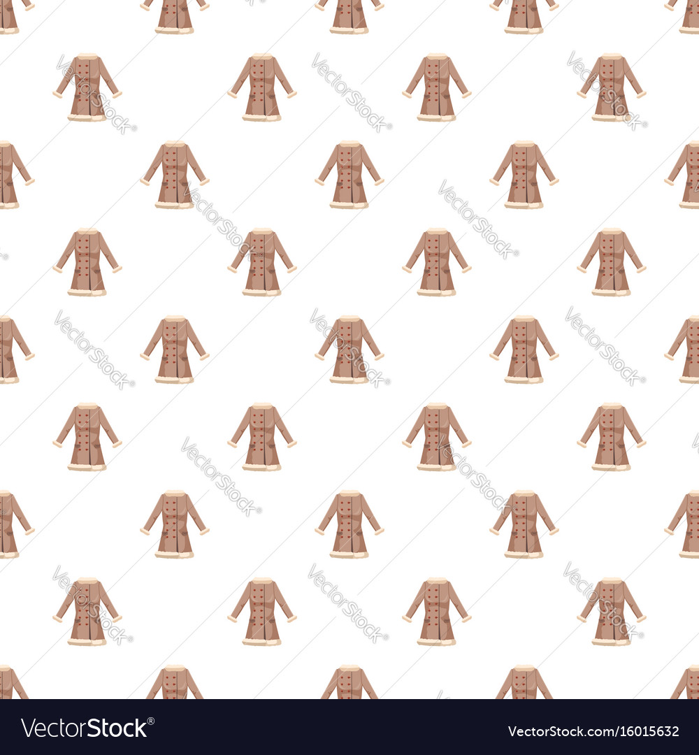 Sheepskin jacket pattern Royalty Free Vector Image