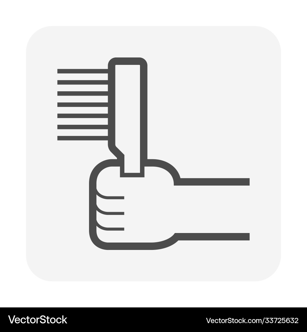 Steel brush for industrial work icon design Vector Image