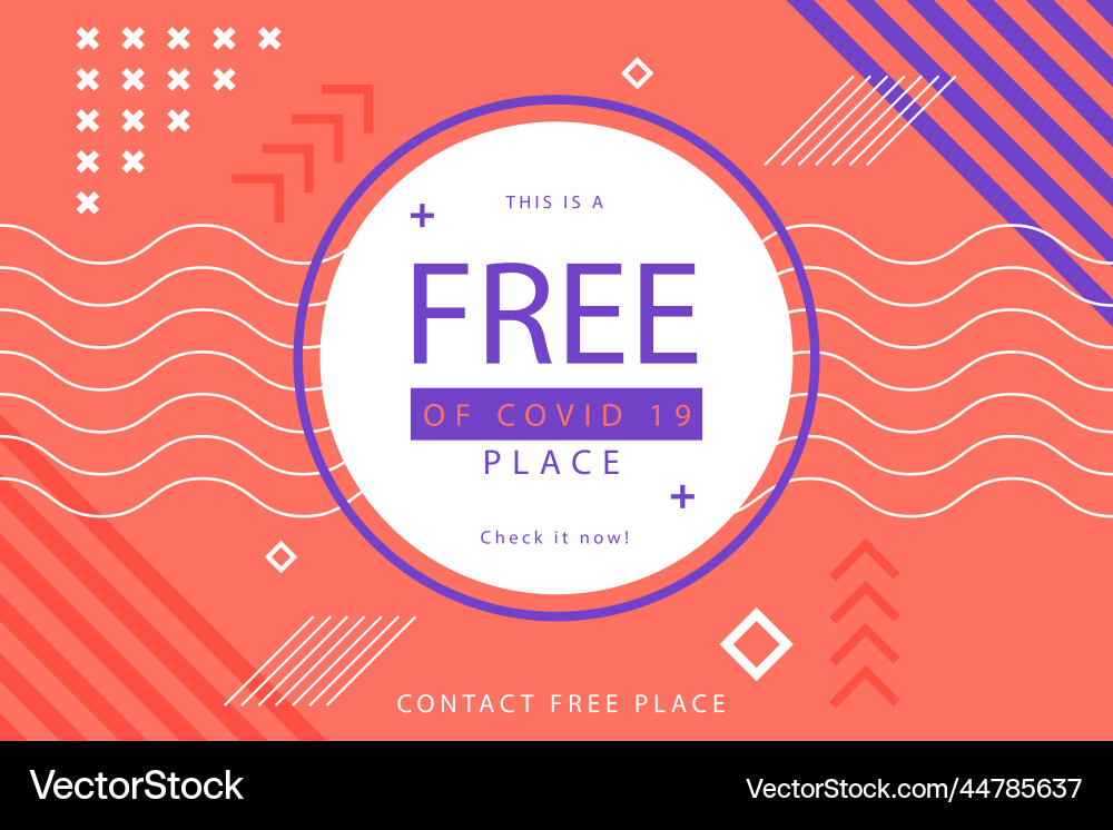 Free covid19 place background design Royalty Free Vector