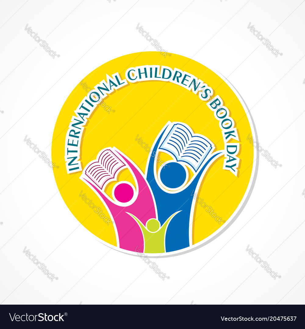 International children book day poster Royalty Free Vector