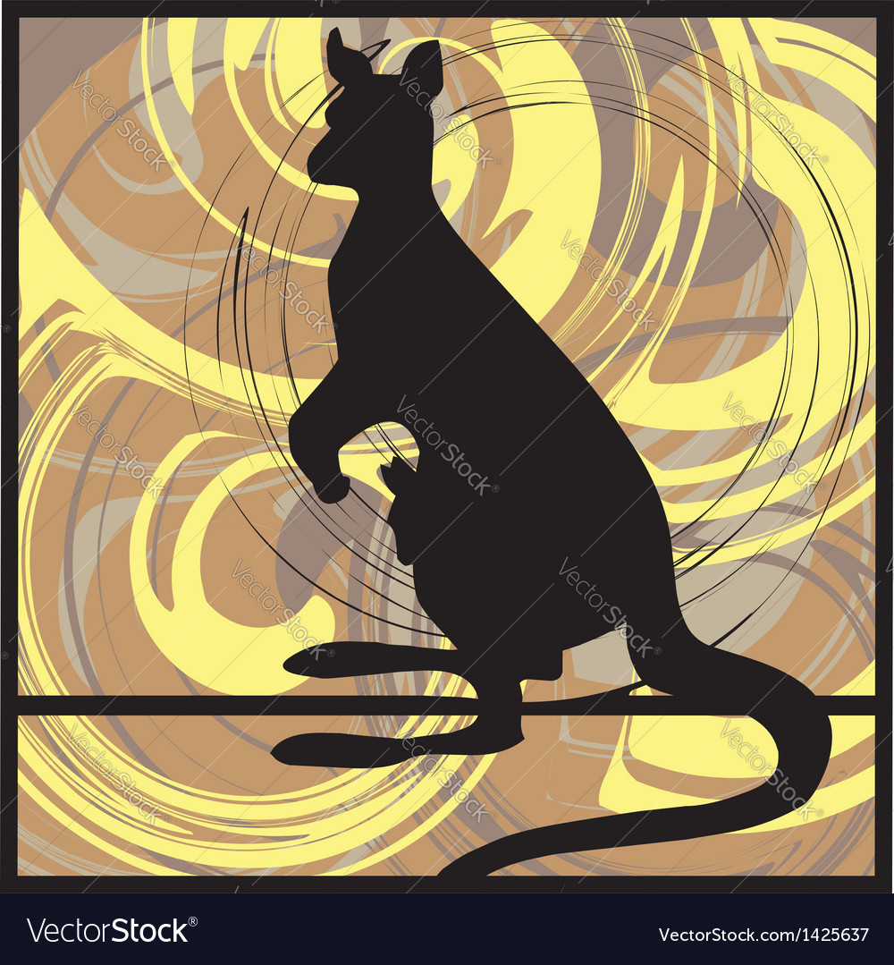 Kangaroo Royalty Free Vector Image - VectorStock