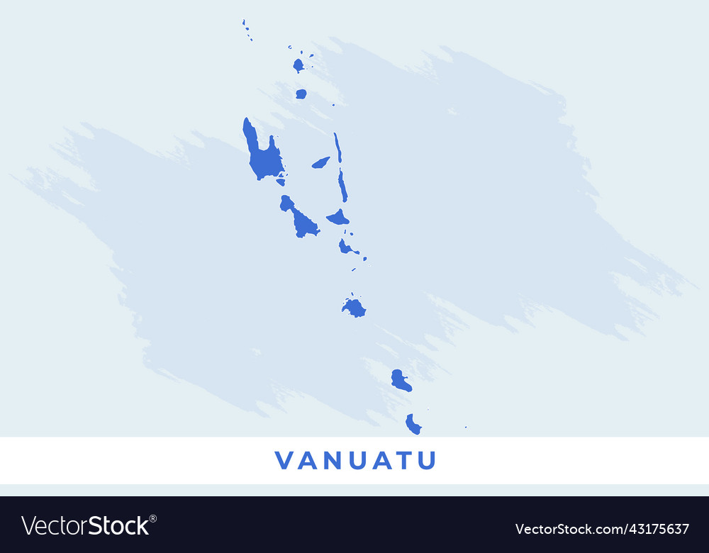 National map of vanuatu Royalty Free Vector Image