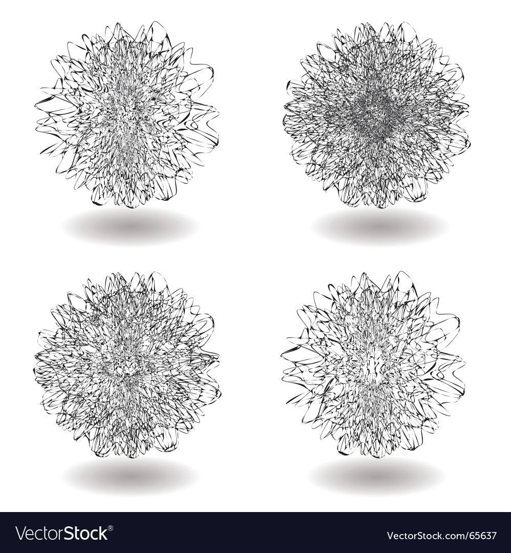 Scribble ball Royalty Free Vector Image - VectorStock