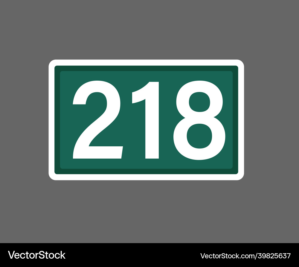 Squid game number 218 green design clothes player Vector Image
