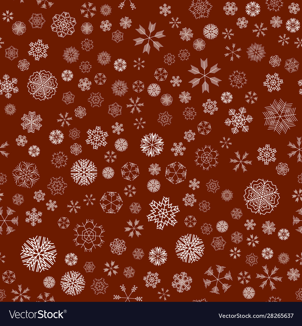 Winter snow christmas seamless pattern Royalty Free Vector