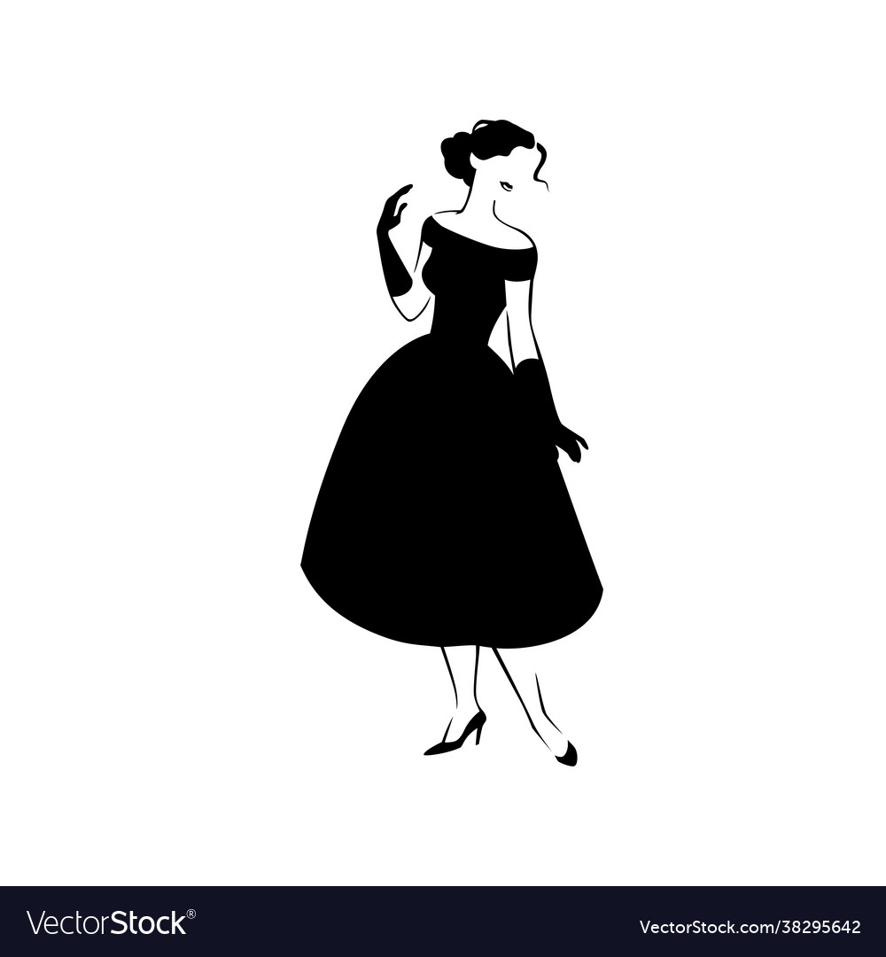 Beautiful young lady portrait isolated awesome Vector Image