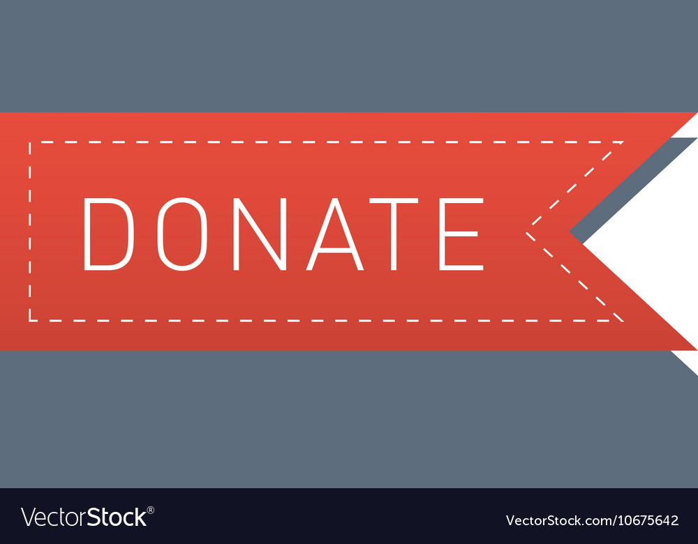 Donate button icon Royalty Free Vector Image - VectorStock