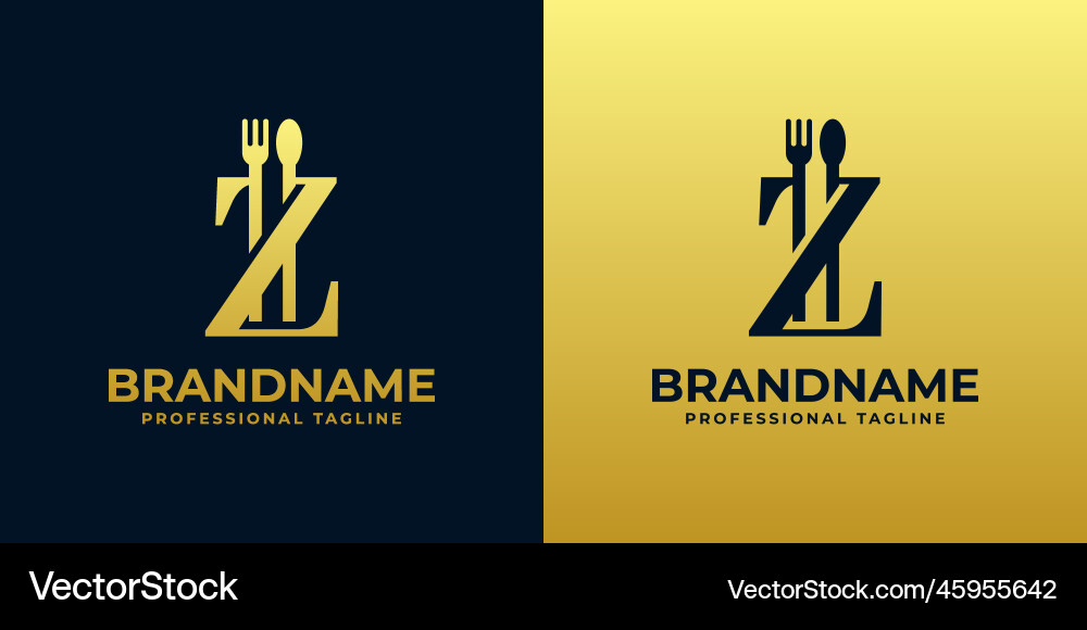 Letter z restaurant logo suitable for any Vector Image