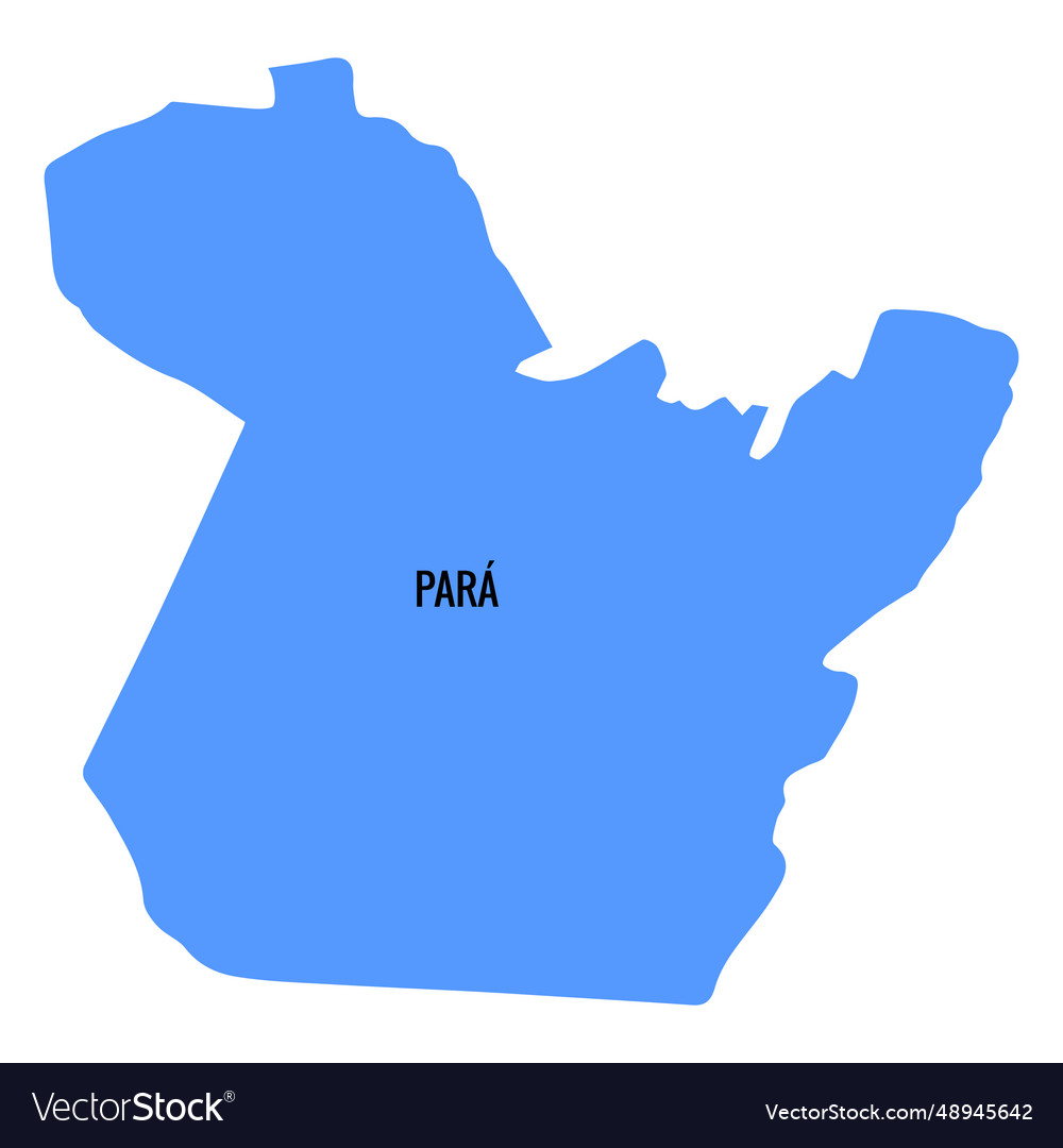 Para state map Royalty Free Vector Image - VectorStock