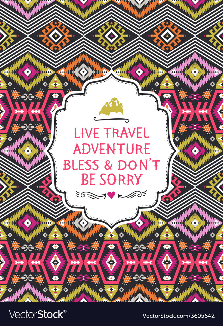 Seamless pattern in native american style Vector Image