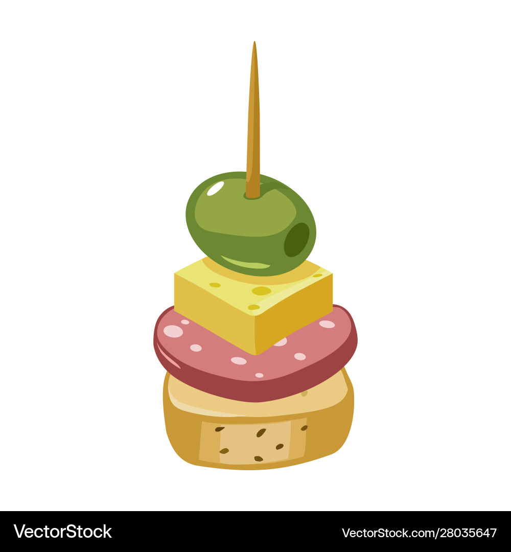 Canape iconcartoon icon isolated Royalty Free Vector Image