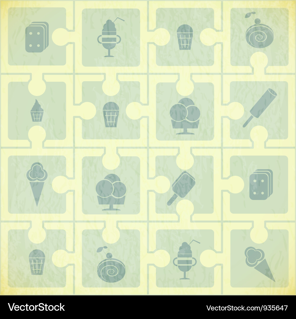 Ice cream pattern Royalty Free Vector Image - VectorStock