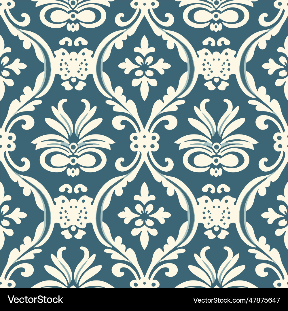Seamless texture of classic wallpaper Royalty Free Vector