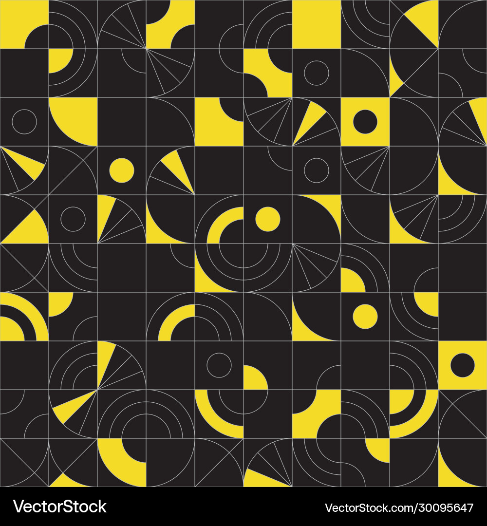 Super modern and vibrant geometric seamless Vector Image