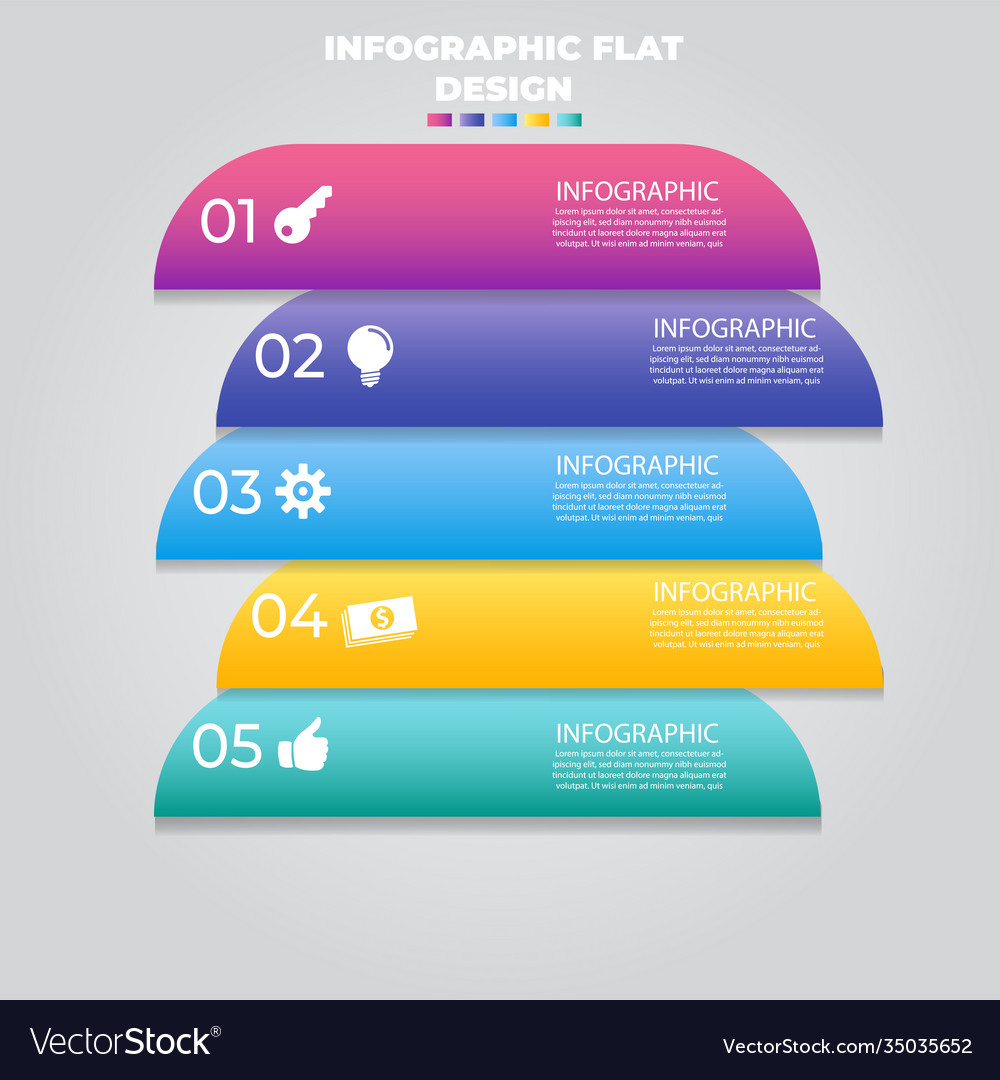 Business data visualization process chart Vector Image
