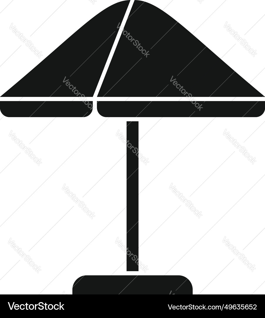 Outdoor home parasol icon simple yard Royalty Free Vector