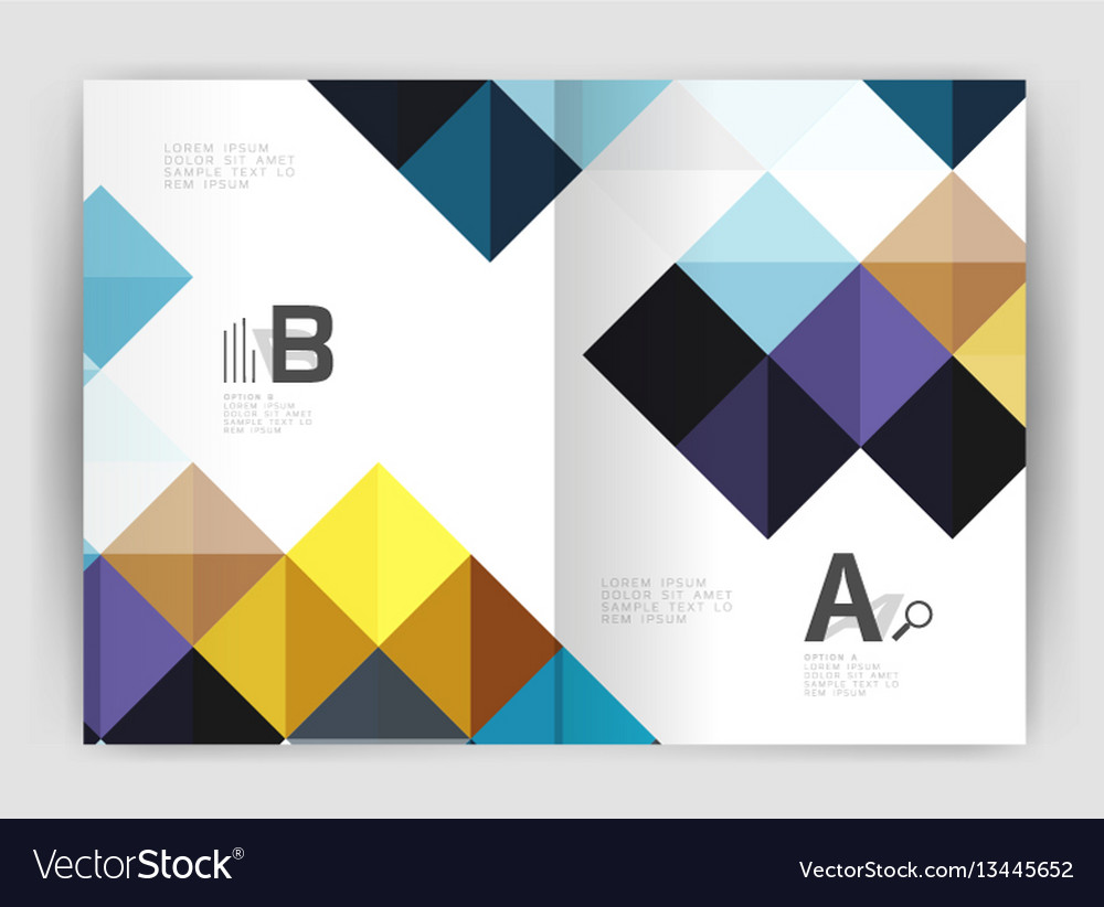 Square template background Royalty Free Vector Image