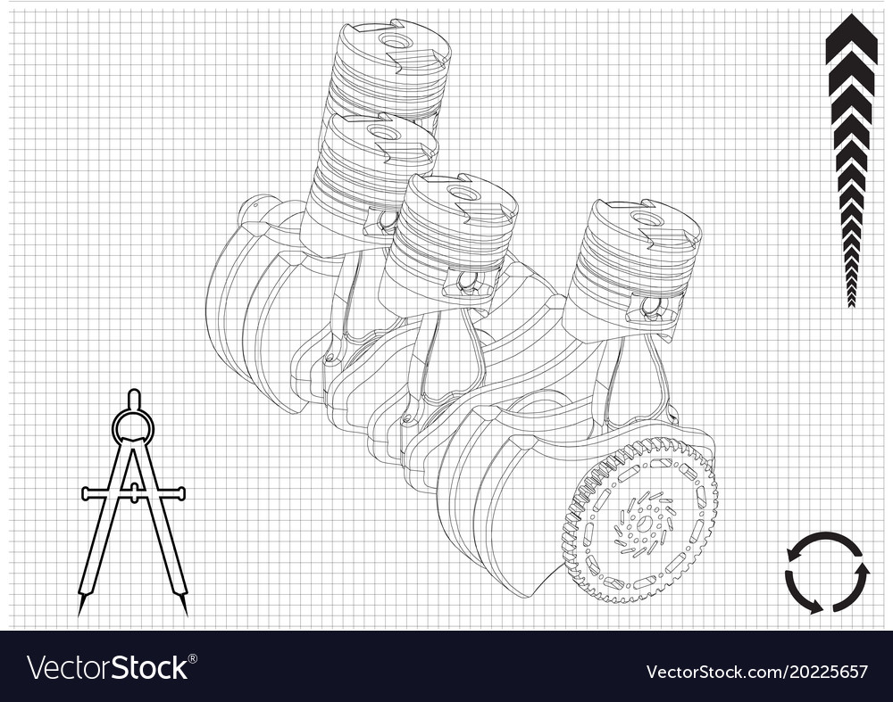 Car engine Royalty Free Vector Image - VectorStock