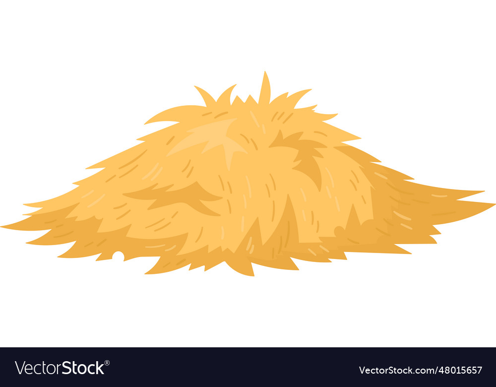Dry farm haystack Royalty Free Vector Image - VectorStock