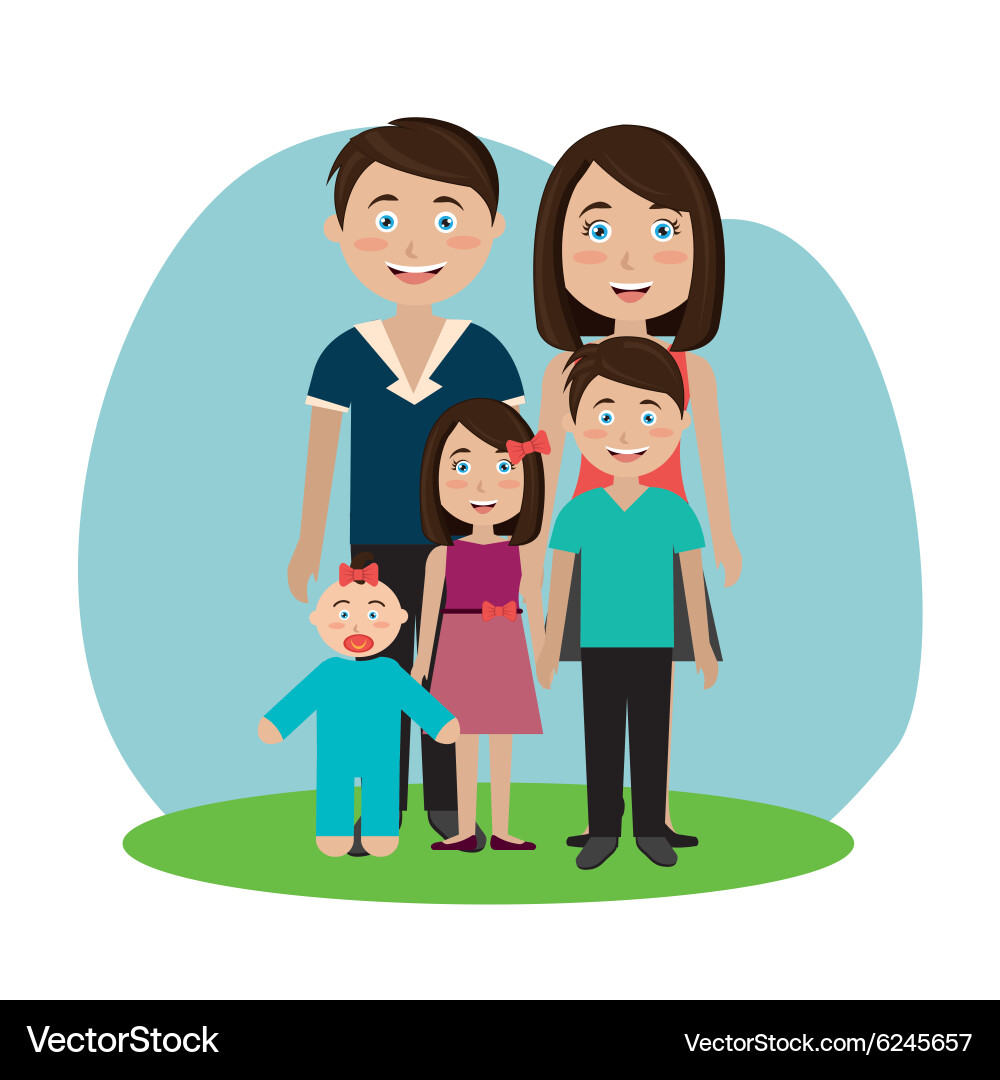 Family and home Royalty Free Vector Image - VectorStock