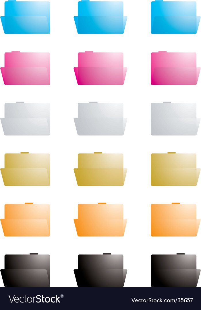 Folder transparent Royalty Free Vector Image - VectorStock