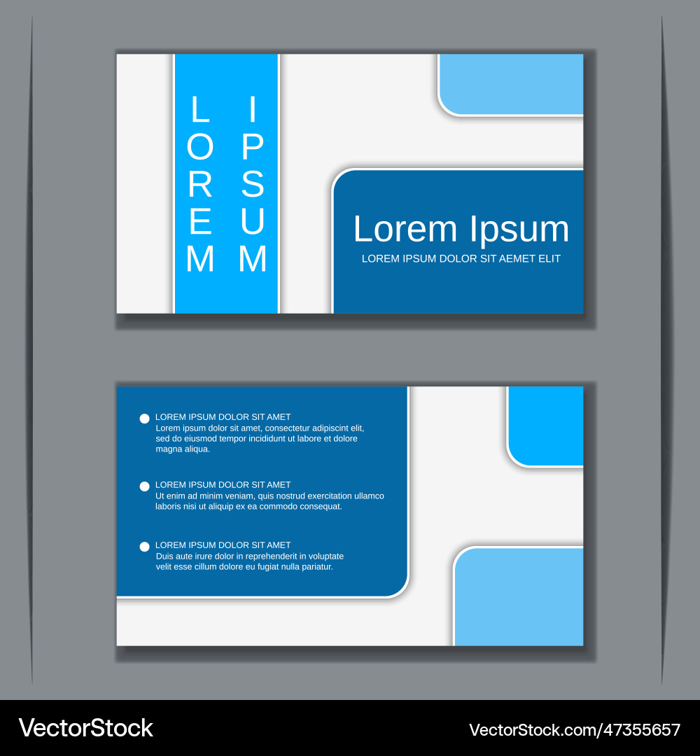 Modern business visiting card design template Vector Image