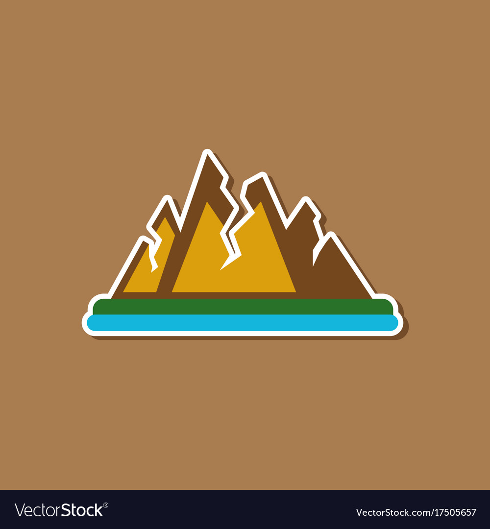 Paper Sticker On Stylish Background Of Cracks Vector Image