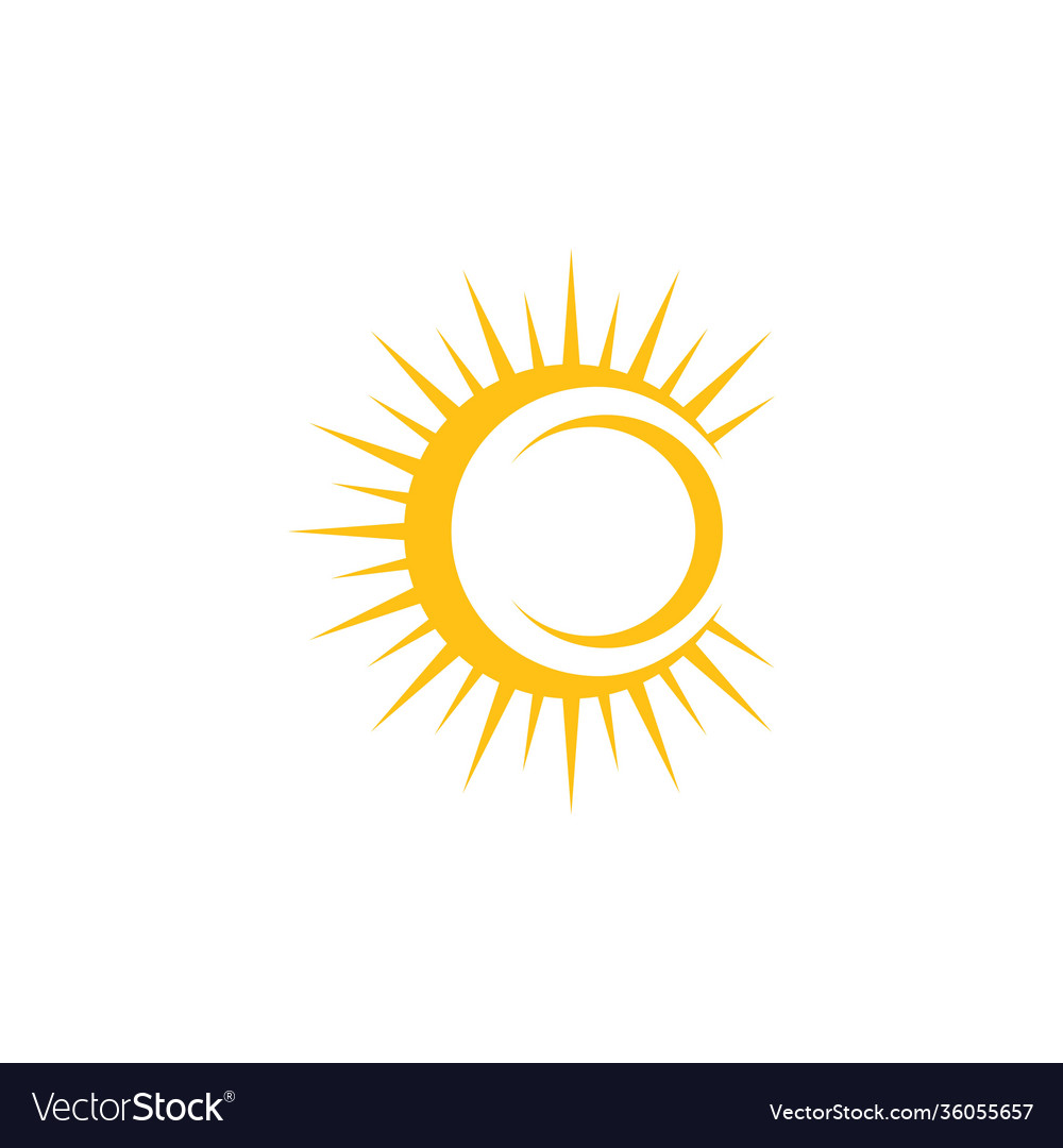 Sun logo Royalty Free Vector Image - VectorStock