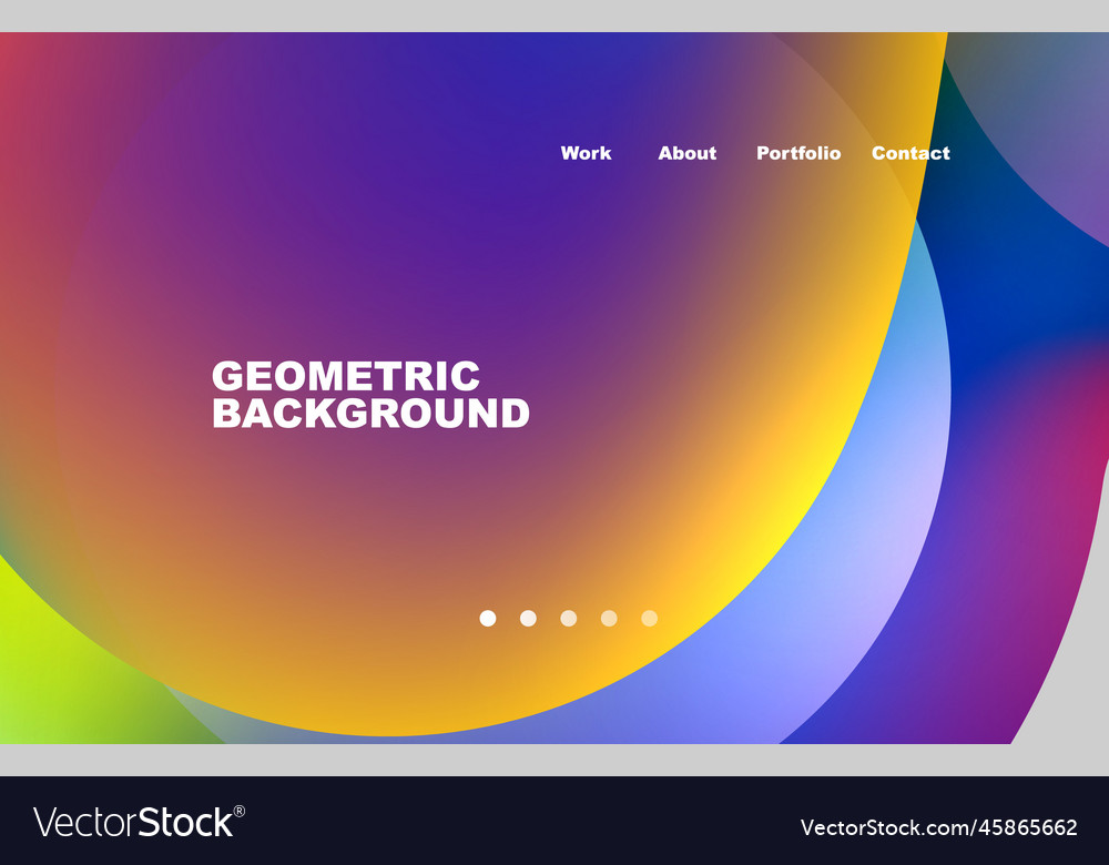 Abstract liquid background for your landing page Vector Image