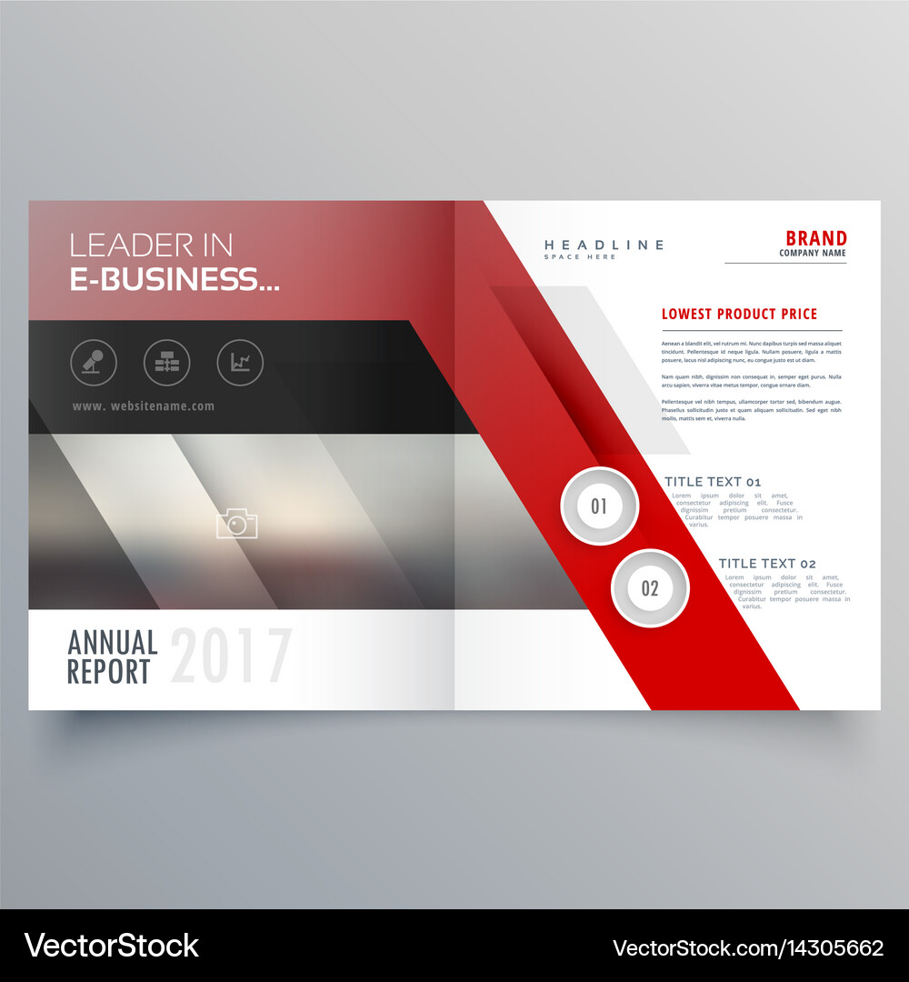 Abstract shapes booklet brochure template design Vector Image
