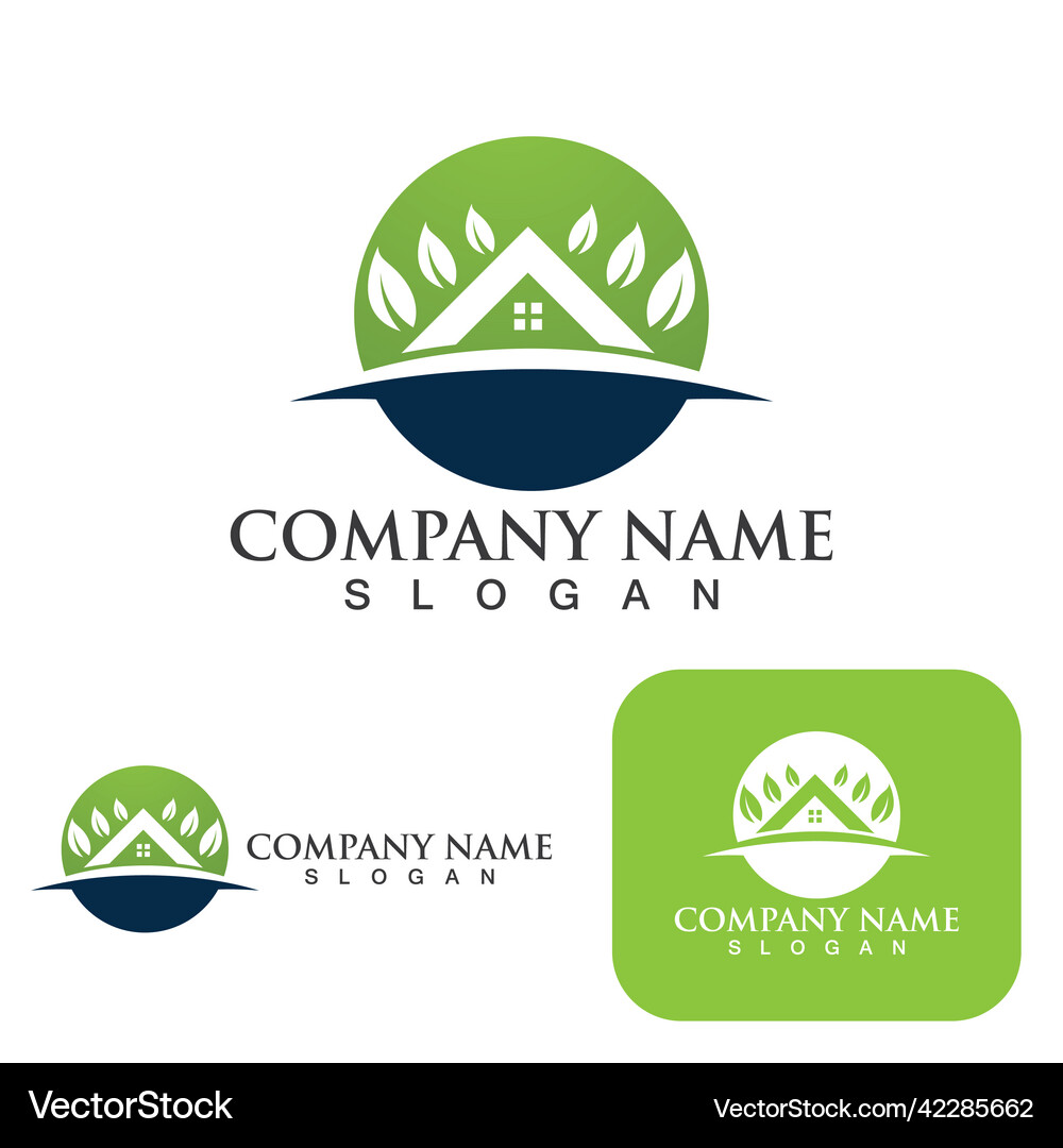 Home and building logo symbol Royalty Free Vector Image