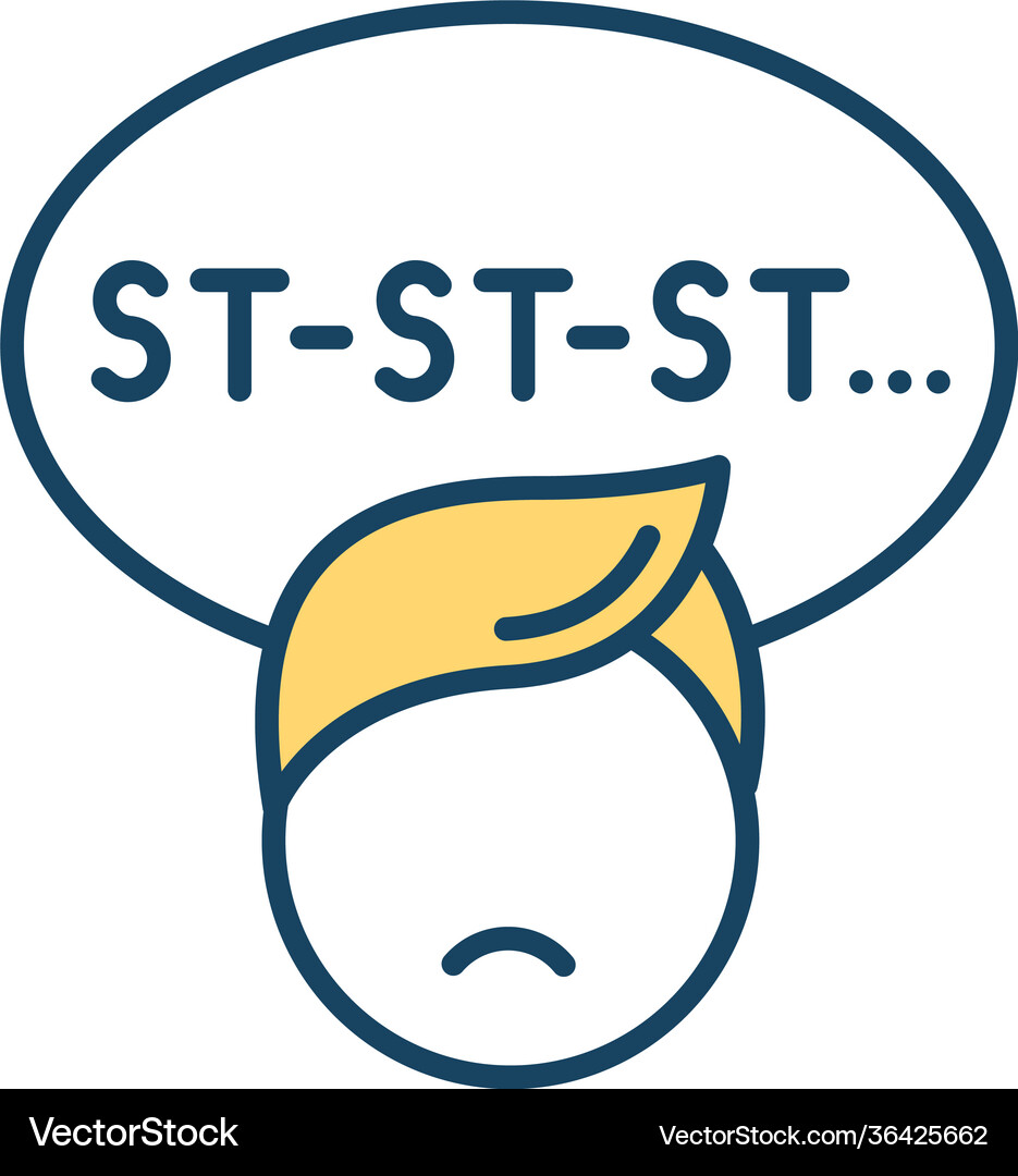 Stuttering rgb color icon Royalty Free Vector Image