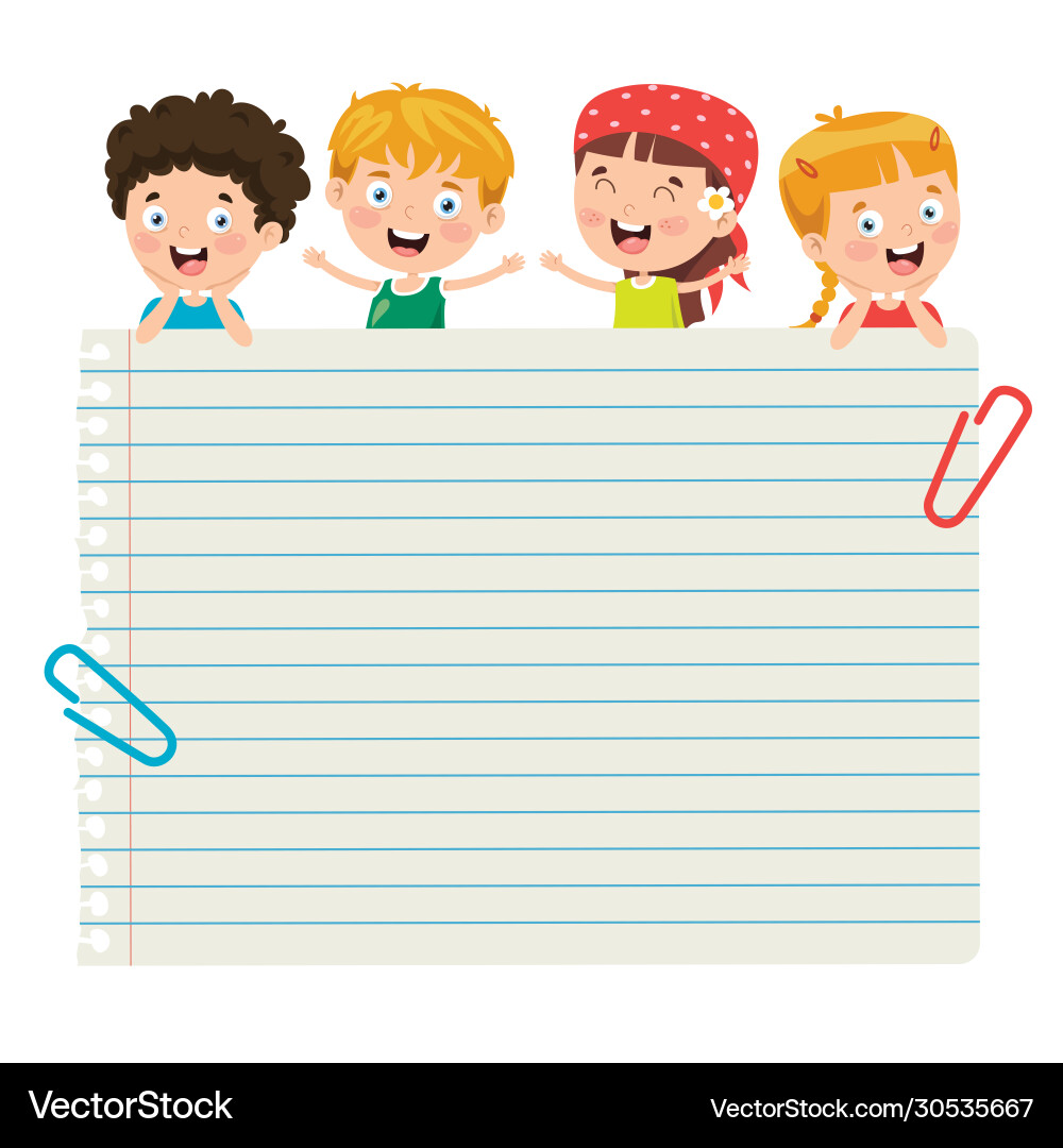 Blank note papers Royalty Free Vector Image - VectorStock