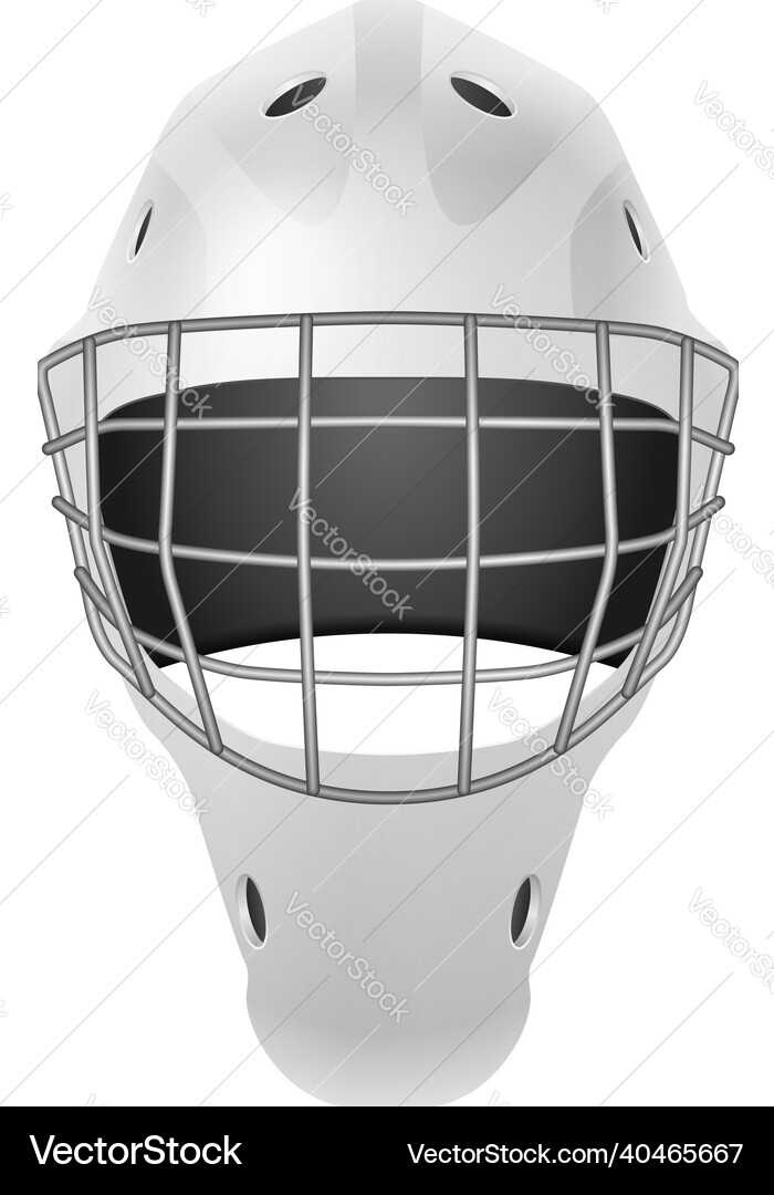 Hockey goalie mask Royalty Free Vector Image - VectorStock