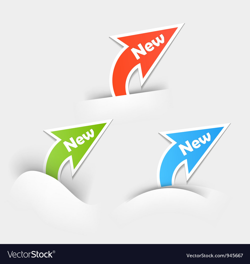 What Is A Vector Arrow Set New Style Vector Arrows Isolated Stock